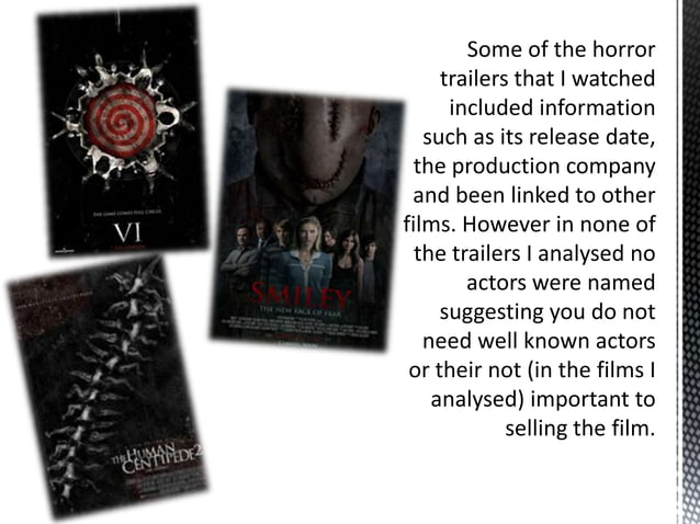 Conclusion to movie trailer analysis | PPTX | Photography | Arts and Crafts