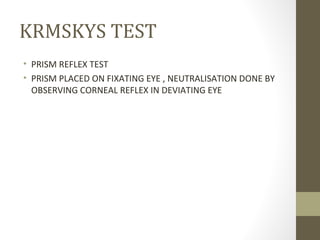 Squint examination & management- simplified !! | PPT