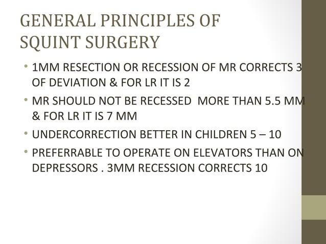 Squint examination & management- simplified !! | PPT | Eye and Vision ...