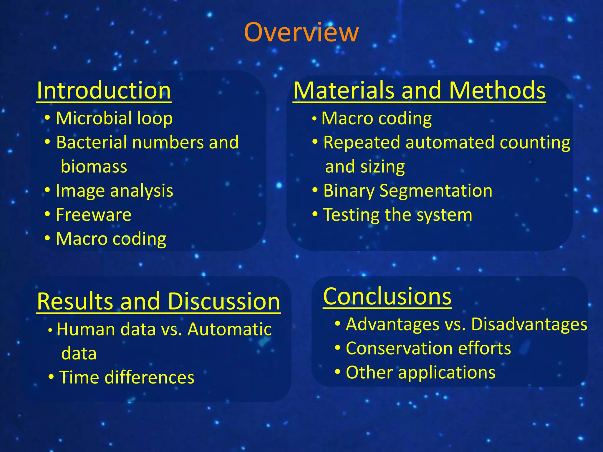 Bacterial Counting: Quick, easy and accurate? | PPSX