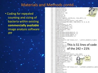 Bacterial Counting: Quick, easy and accurate? | PPSX