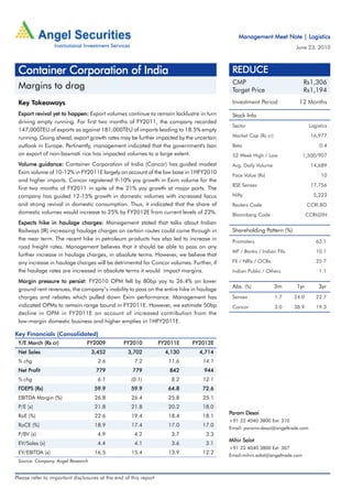 Concor management meet note-230610 | PDF