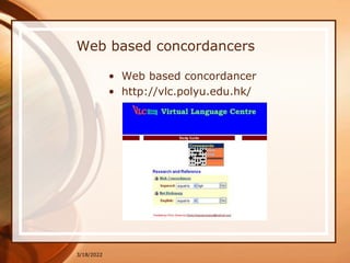 Concordancing and ESL | PPT