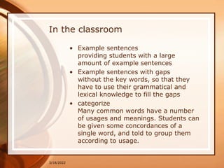 Concordancing and ESL | PPT