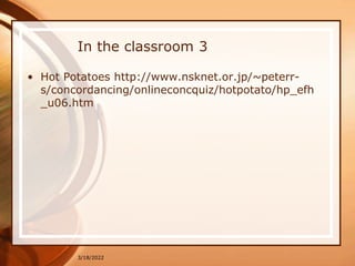 Concordancing and ESL | PPT
