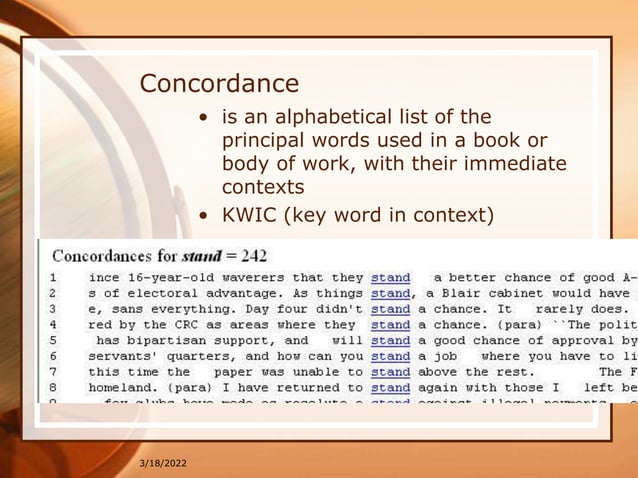 Concordancing and ESL | PPT
