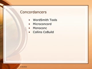 Concordancing and ESL | PPT
