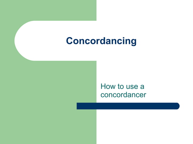 Concordancing | PPT