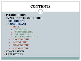 Concordant Plutonic Bodies | PPTX