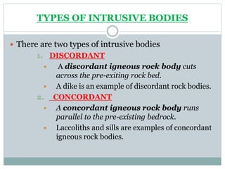 Concordant Plutonic Bodies