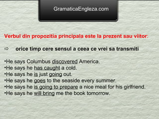 Concordanta timpurilor in limbe engleza | PPT