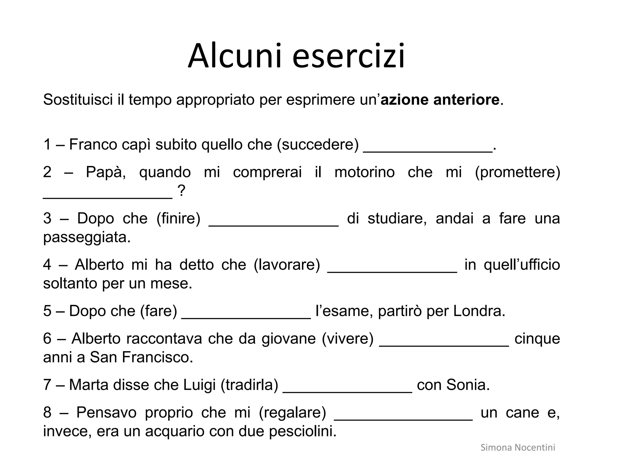 Concordanza dei tempi | PPTX