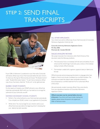 Concordia university-guide firstyear | PDF