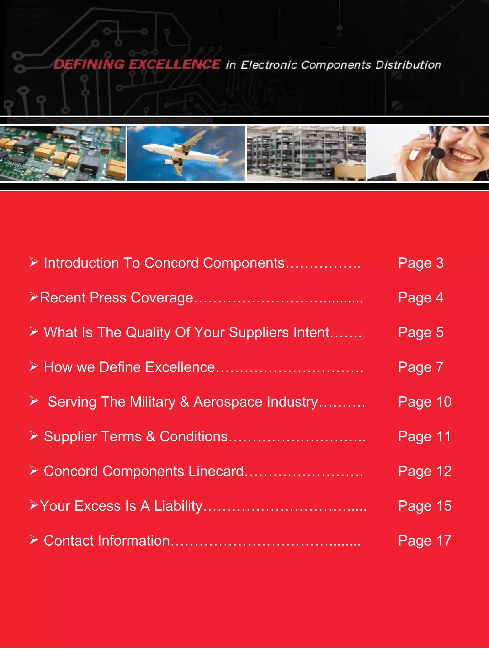 CONCORD COMPONENTS INTRO | PPT | Business and Finance