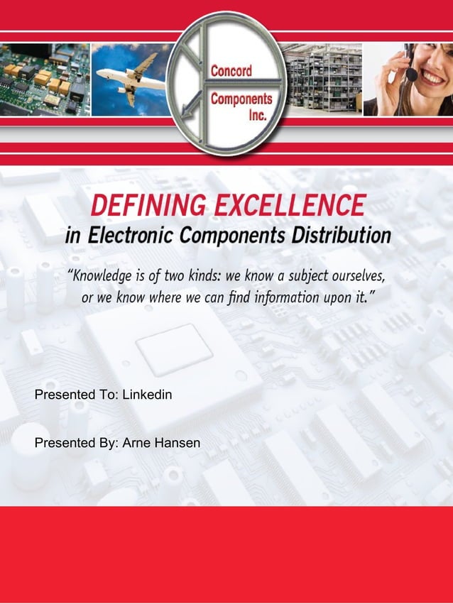 CONCORD COMPONENTS INTRO | PPT | Business and Finance