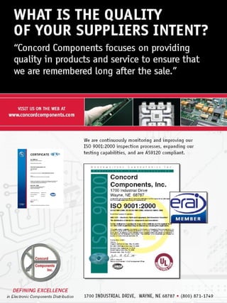CONCORD COMPONENTS INTRO | PPT | Business and Finance