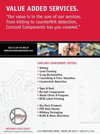 CONCORD COMPONENTS INTRO | PPT | Business and Finance