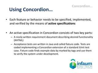 Concordion for automated acceptance tests | PPT
