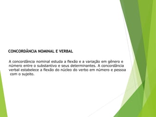 Concordância nominal e verbal.ppt Estudo completox | PPTX