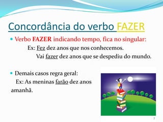 Concordância verbal haver fazer | PPTX