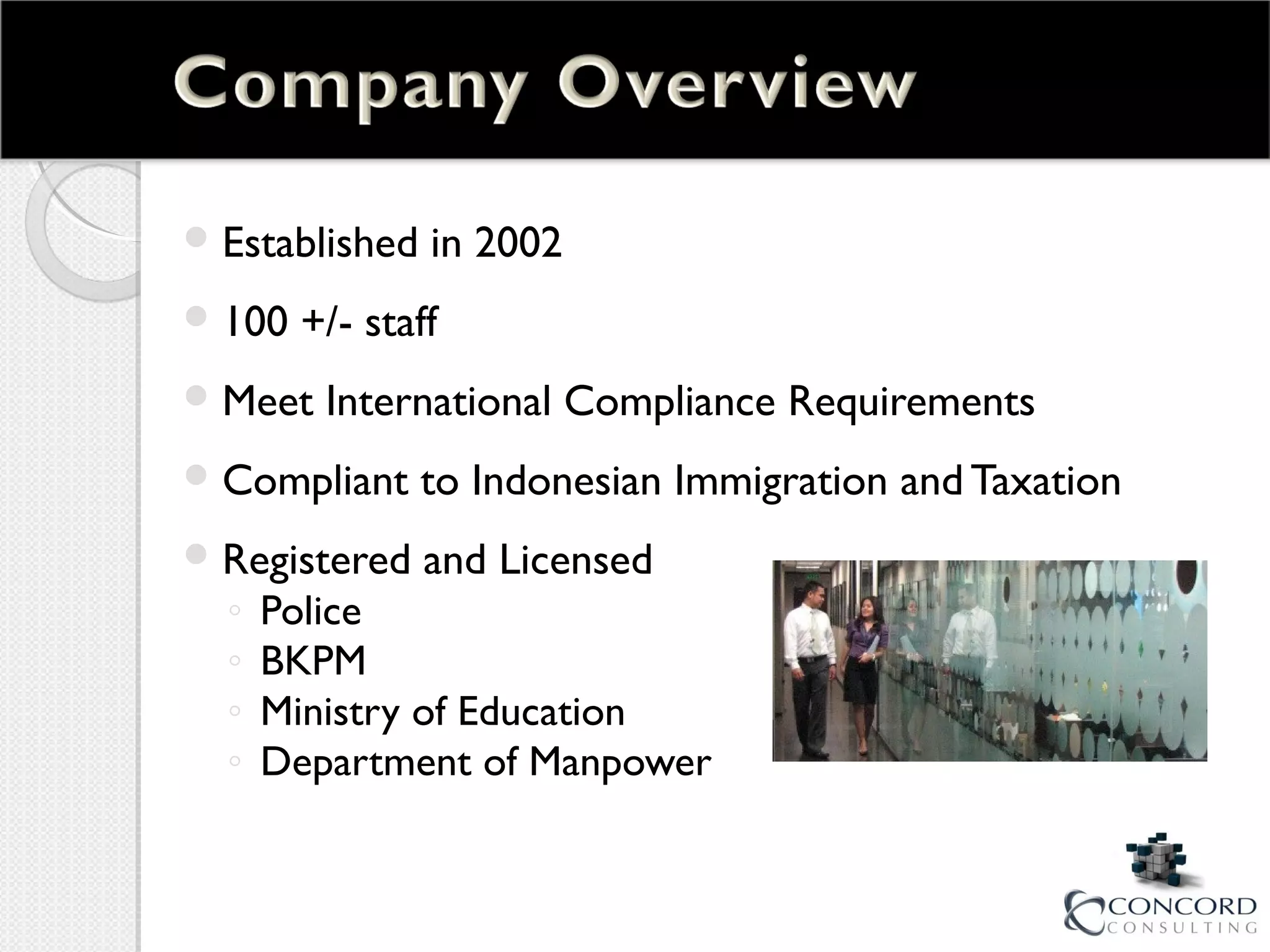 Concord presentation may2011 | PPT | Business | Business and Finance