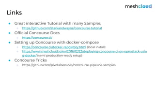 Concourse CI for the Cloud | PPT