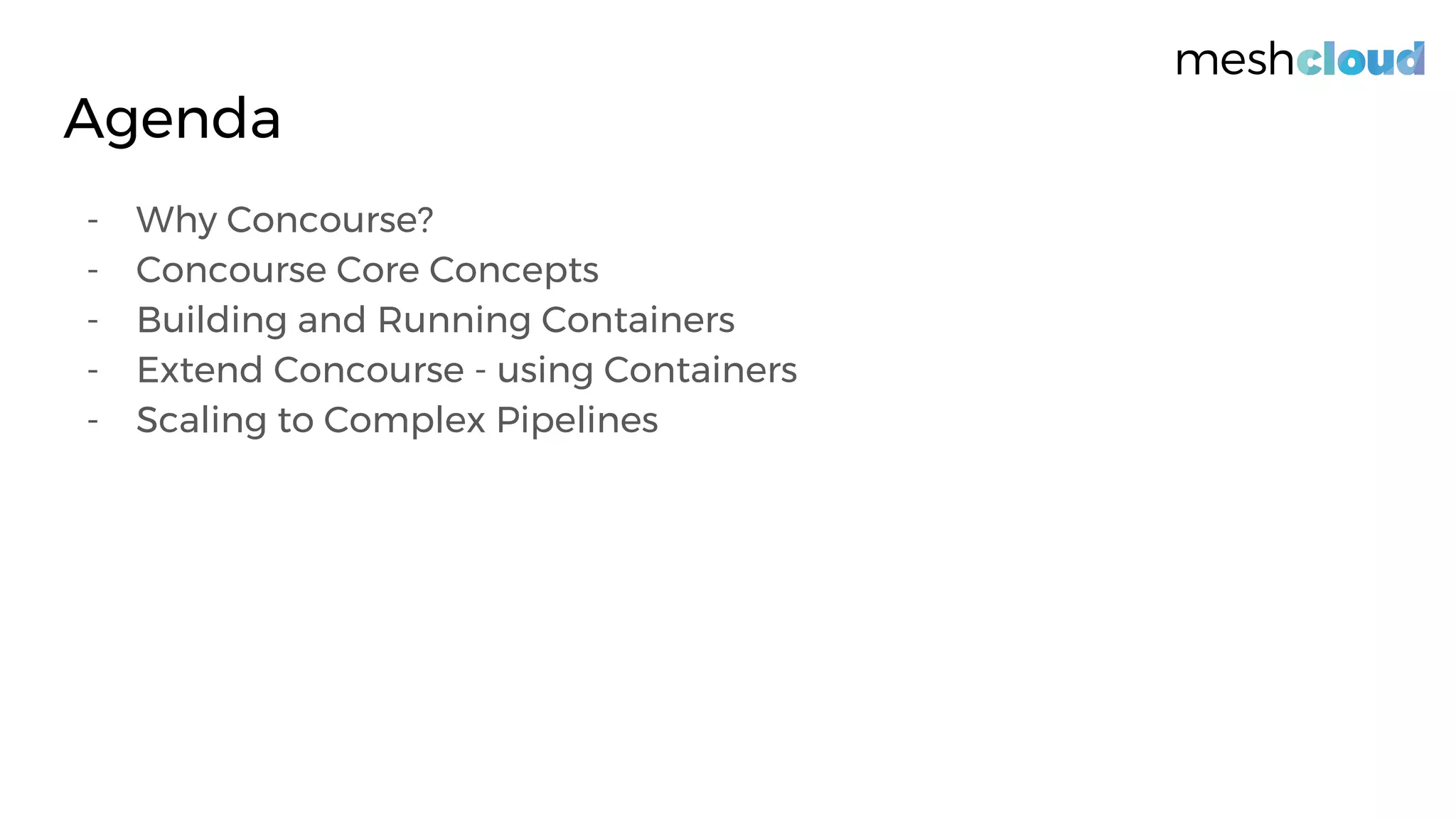 Concourse Ci Container Based Ci For The Cloud Ppt