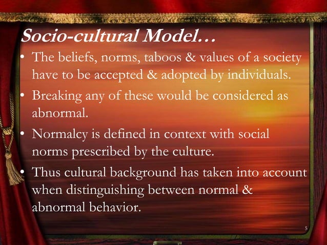 Concpets of normal and abnormal behavior | PPTX | Medical Health