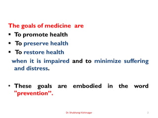 Concpt & levels of prevention | PPT