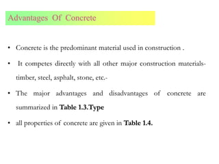 concrete technology lecture notes for BTech students | PPT