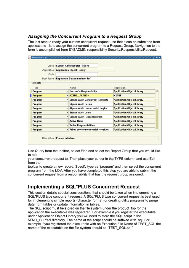 Oracle Concurrent Program Setup Document Pdf 