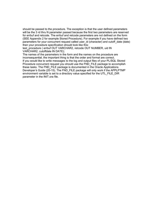 Oracle Concurrent Program Setup Document Pdf