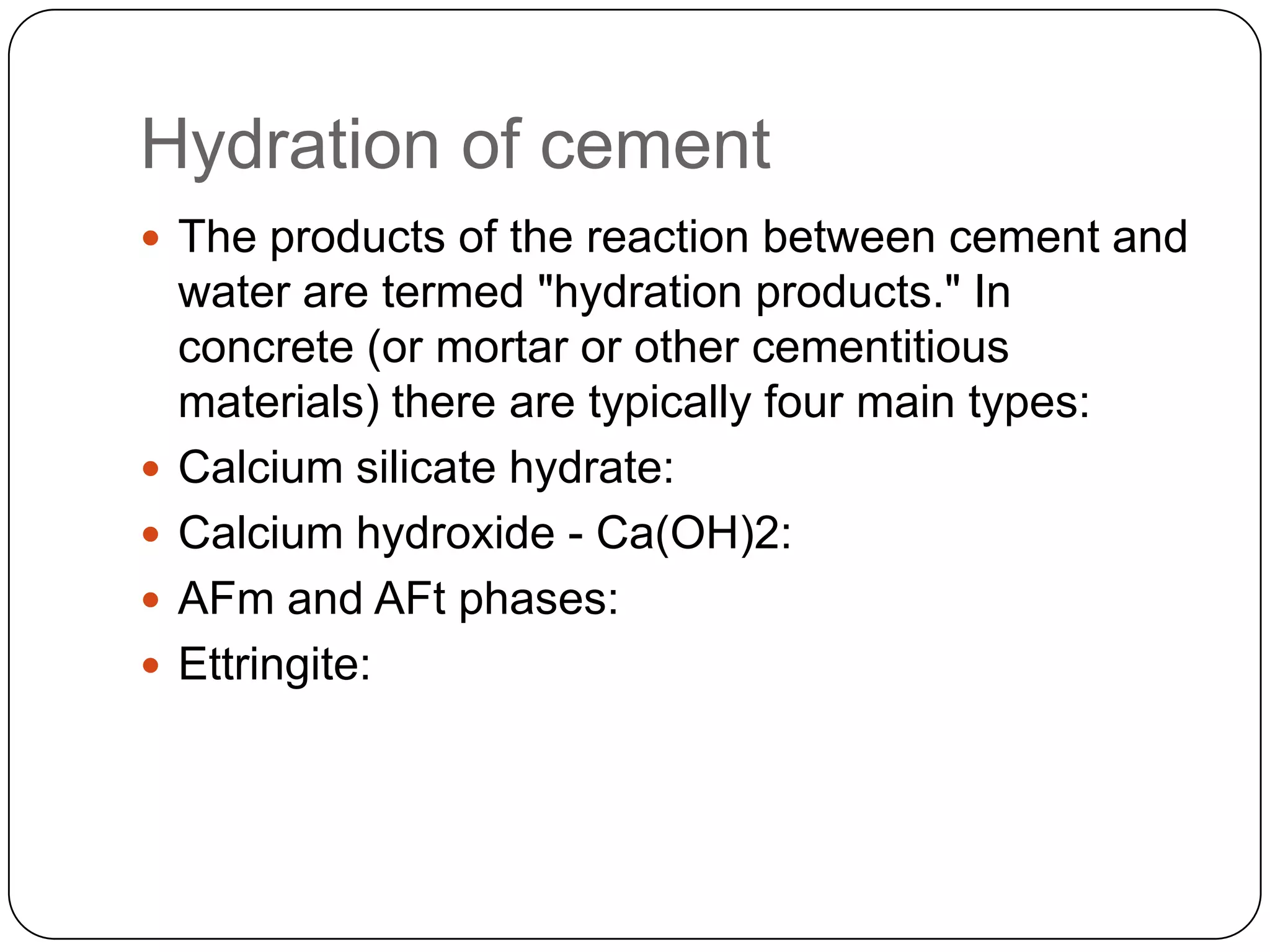 Basic construction element CONCRETE | PPTX