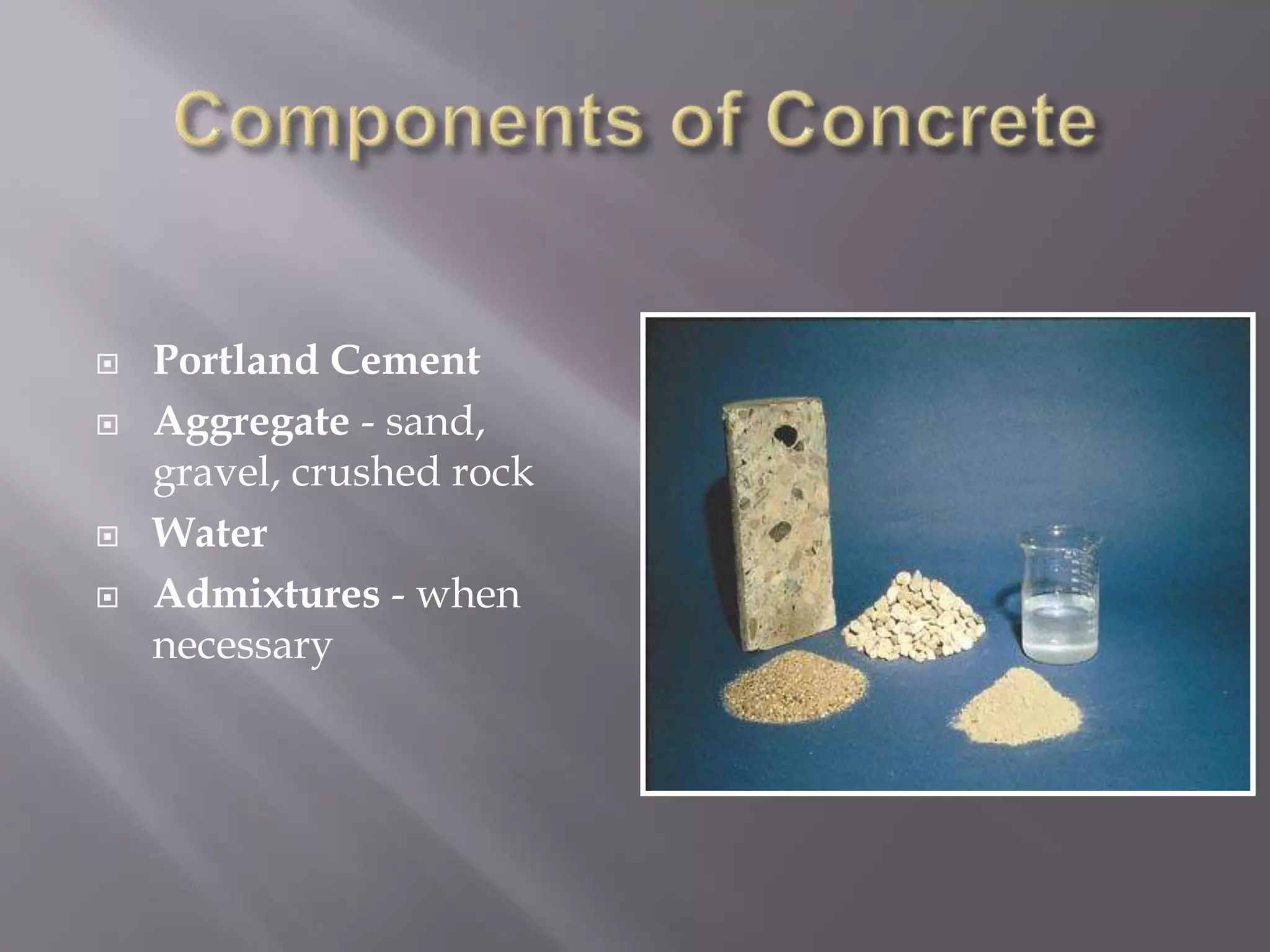 Concrete as a building material | PPTX