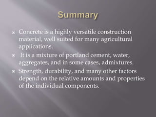 Concrete as a building material | PPTX