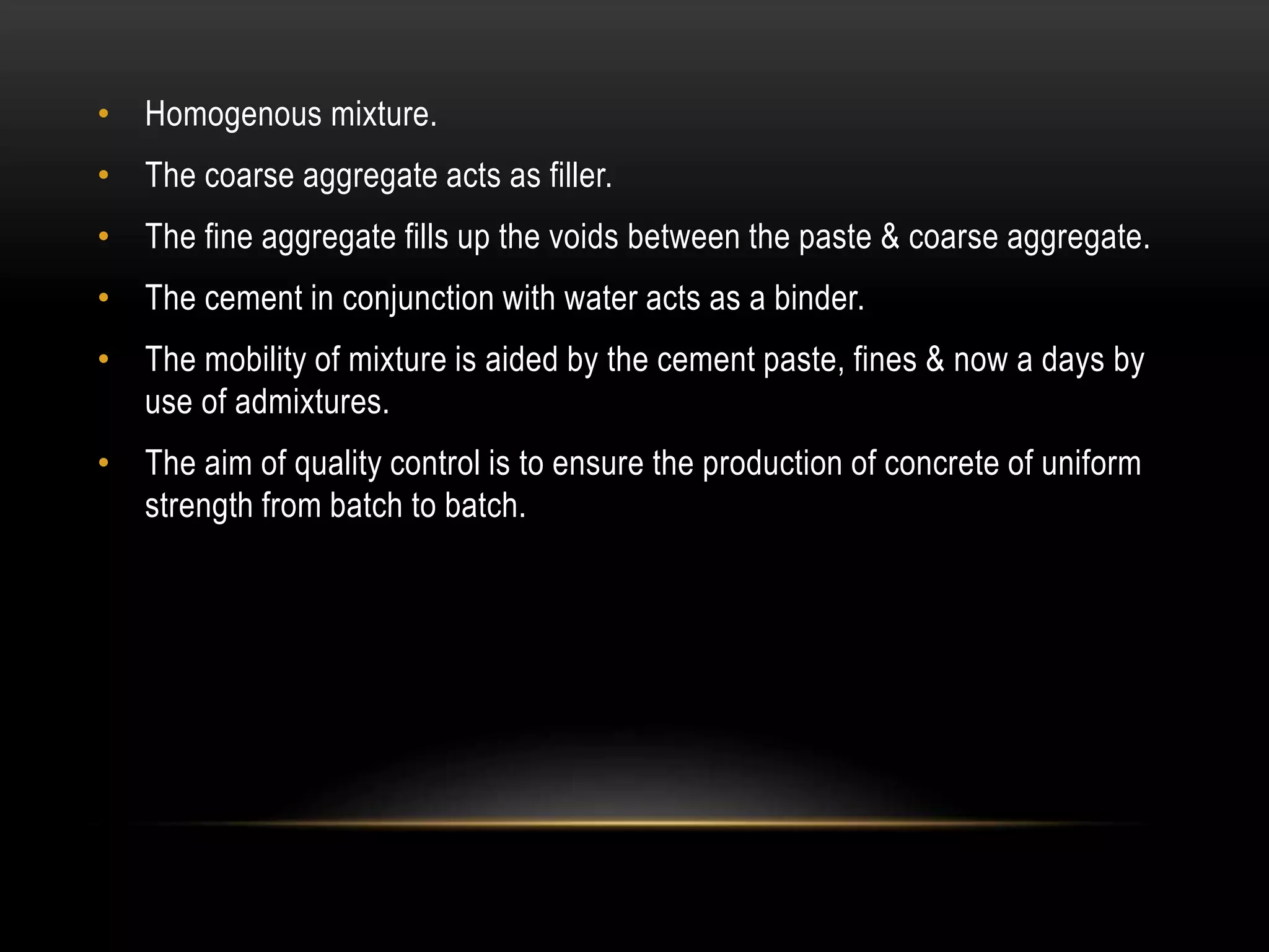 Concrete- types, testing & properties | PPTX
