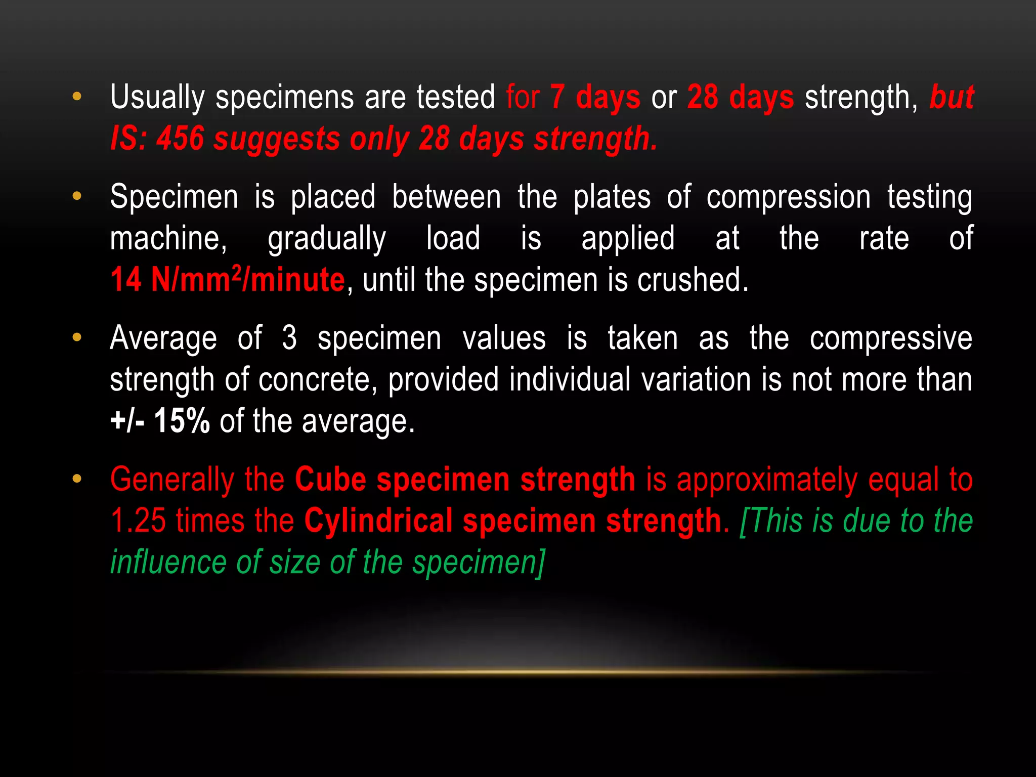 Concrete- types, testing & properties | PPTX
