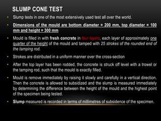 Concrete- types, testing & properties | PPTX