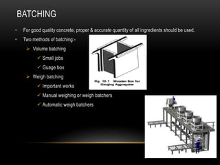 Concrete- types, testing & properties | PPTX