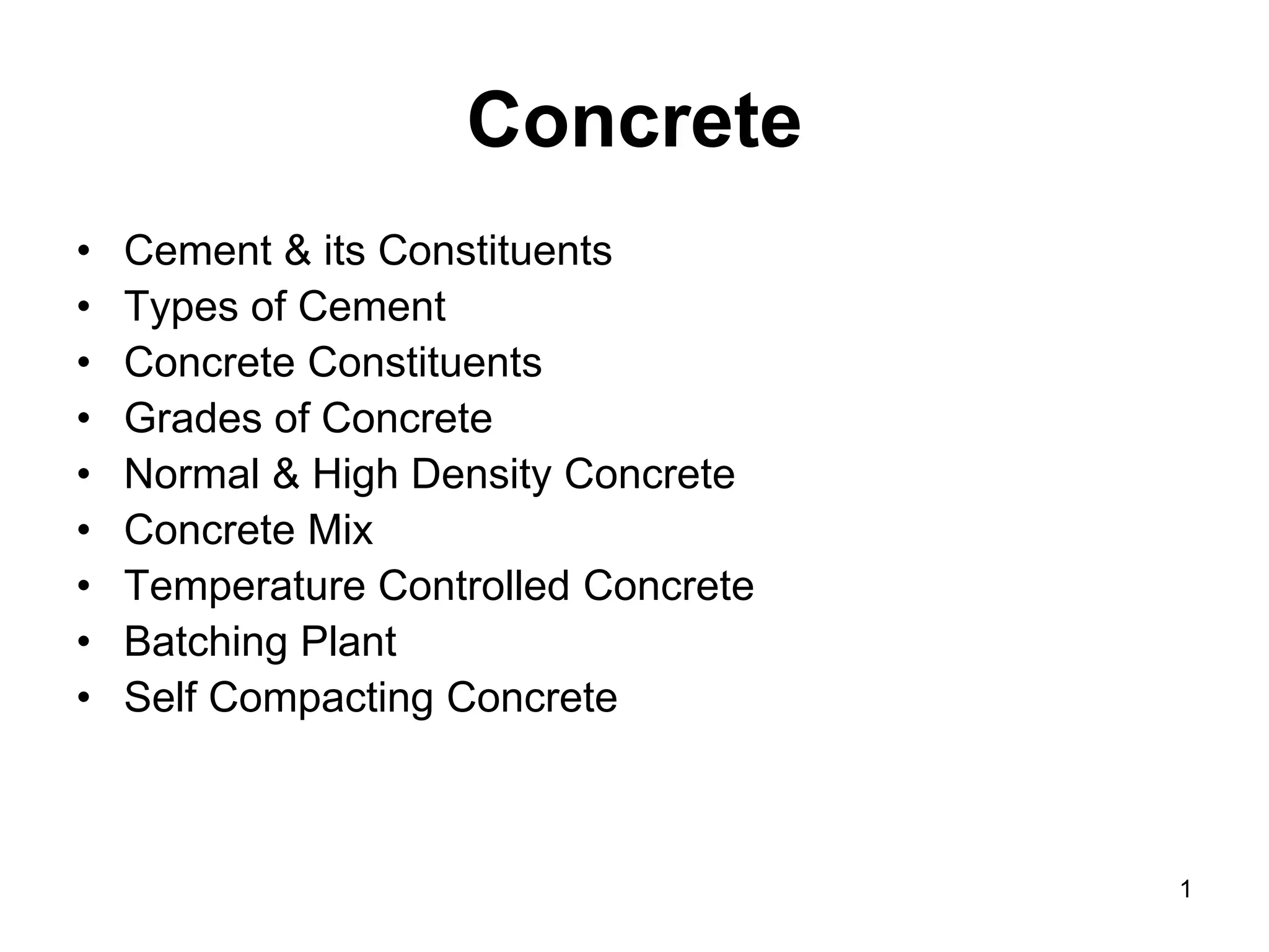 Concrete | PPT