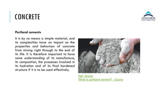 Building Materials: Concrete | PPT