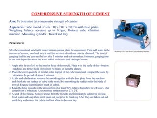 concrete lab experiments basic tests to be conducted | PPTX