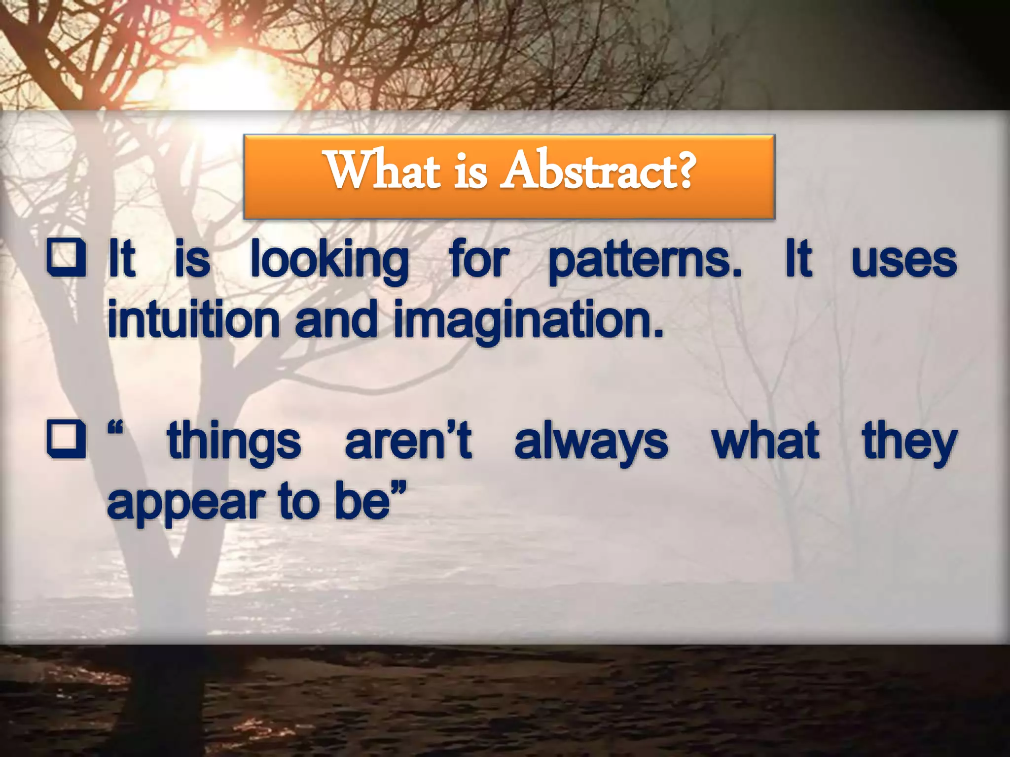 Concrete abstract continuum | PPTX