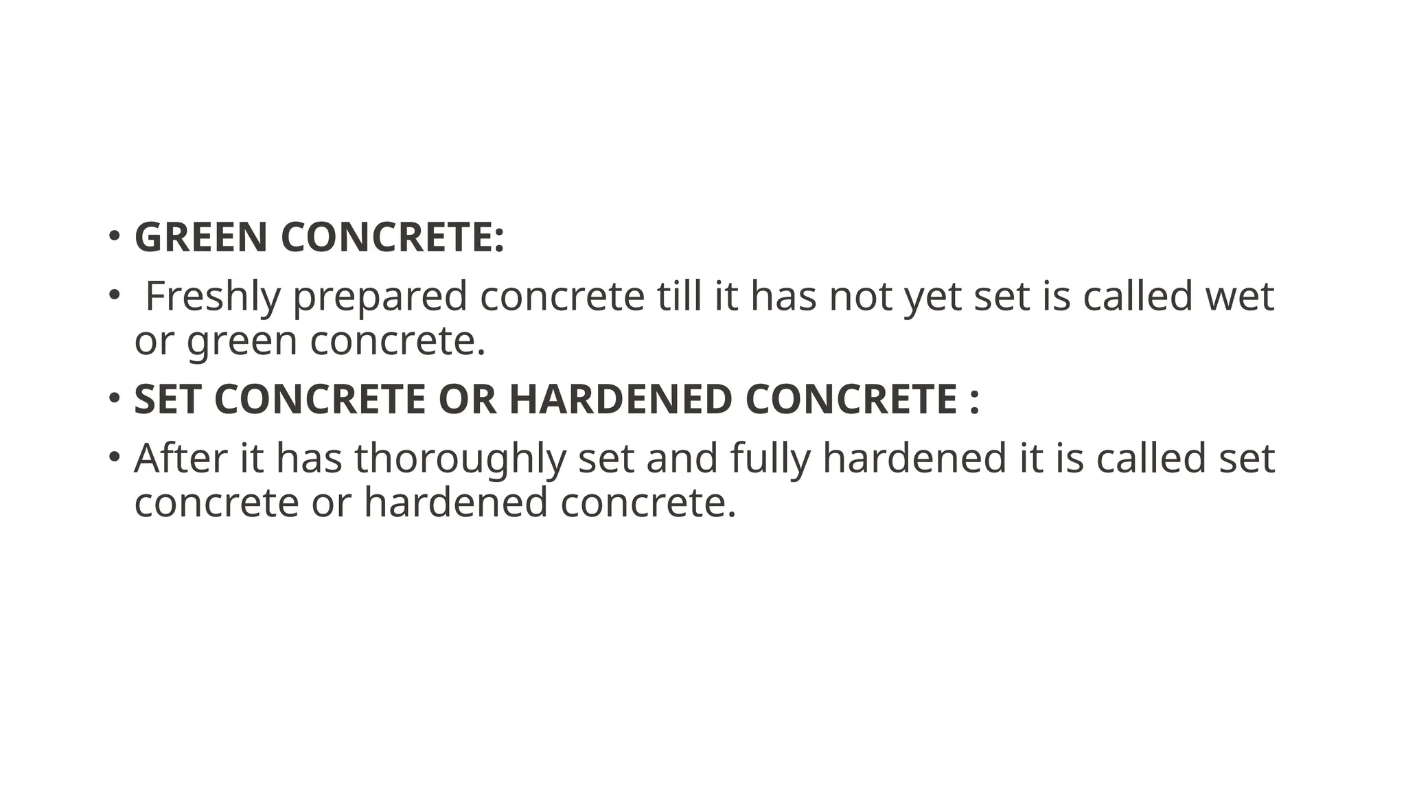 CONCRETE : Composition and Classification of Concrete | PPTX