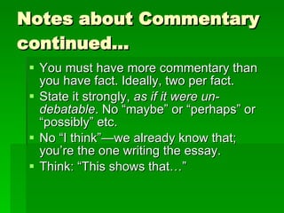 Concrete Detail And Commentary | PPT