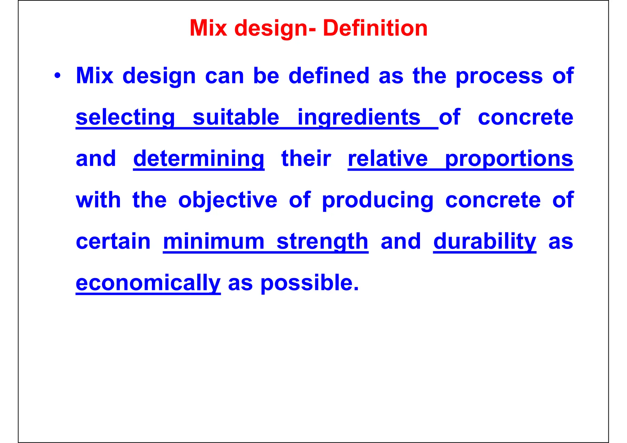 Concrete-Mix-Proportioning Concrete – indispensable construction ...