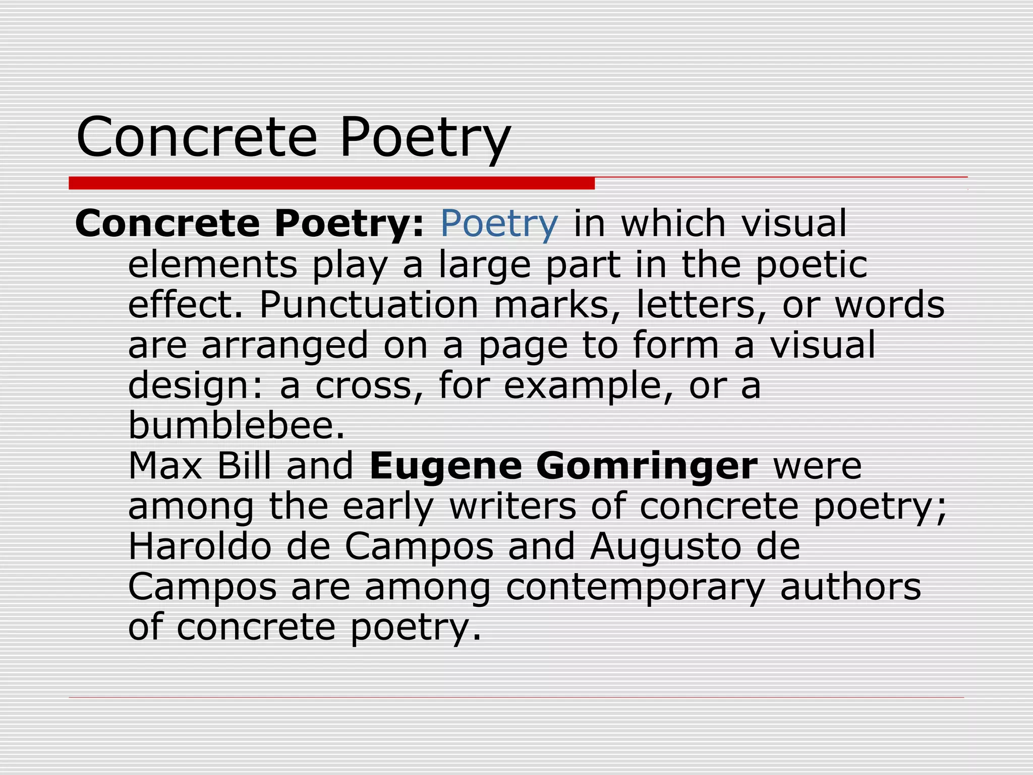 Concrete Poetry | PPT