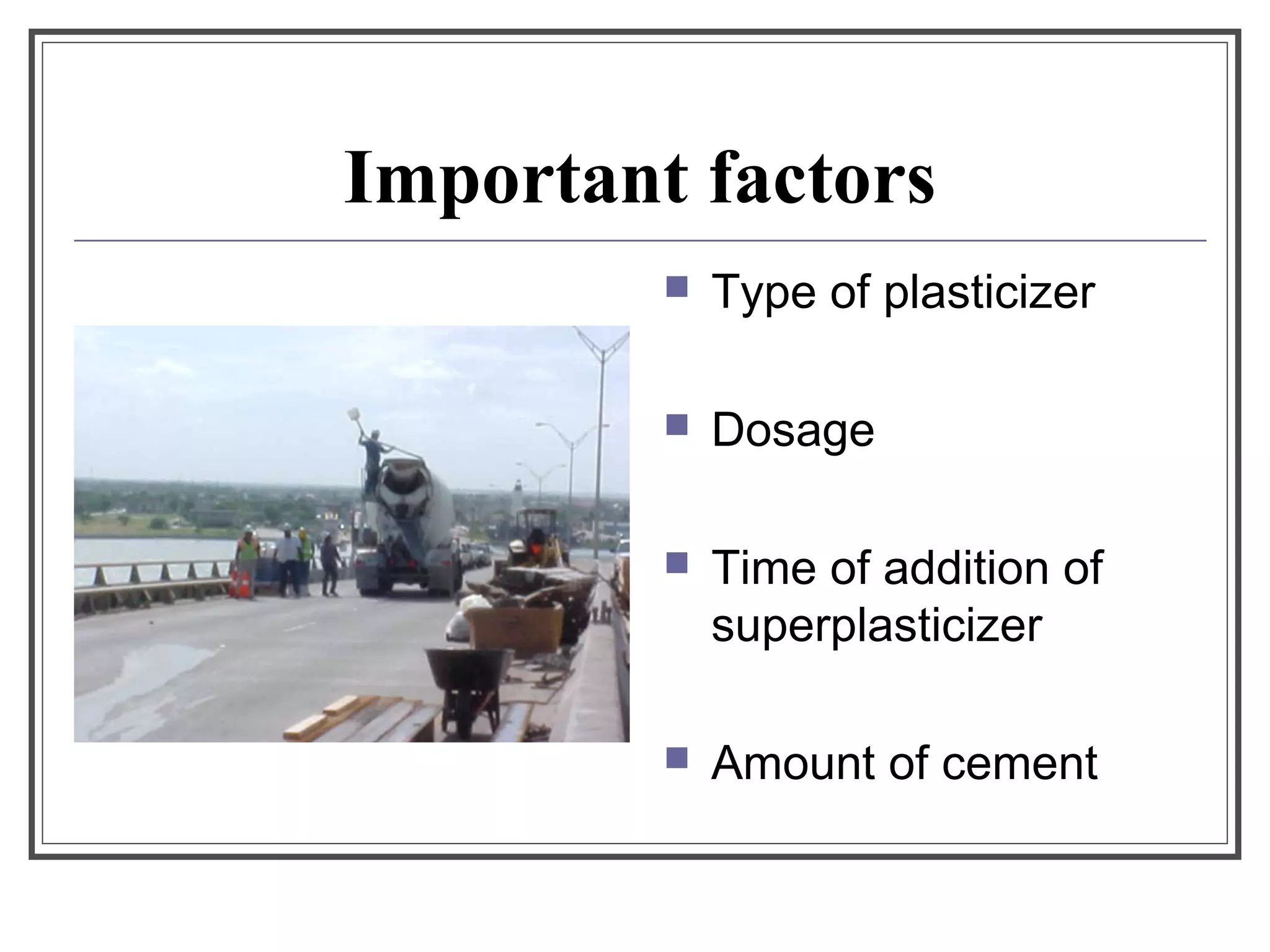 Concrete superplasticizers | PPT