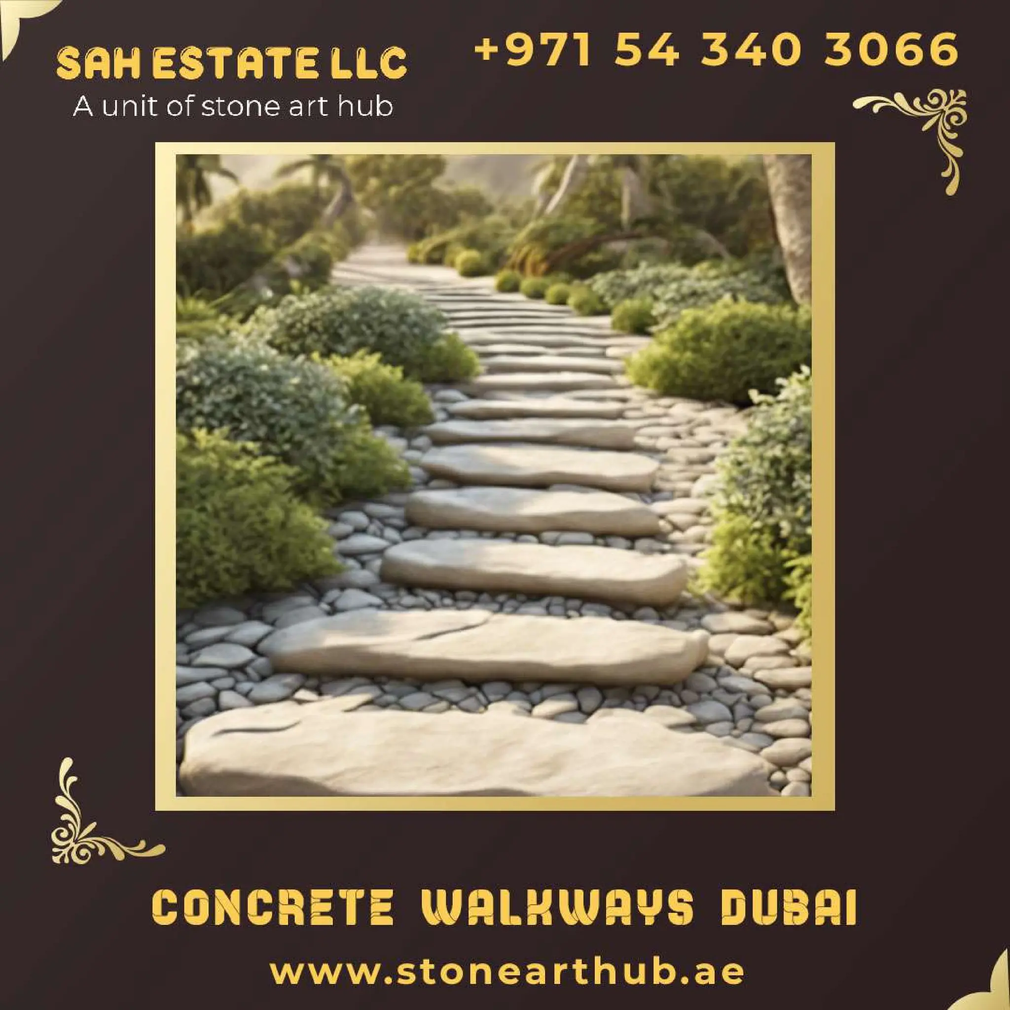 Concrete Walkways Dubai - SAH ESTATE LLC | PDF