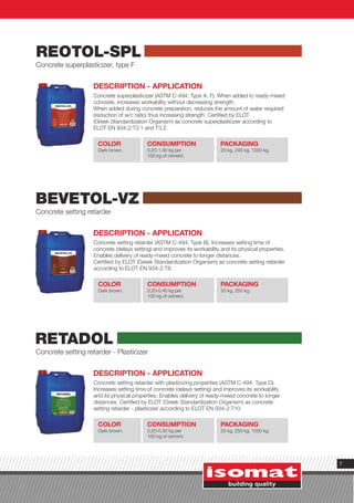 ISOMAT_Concrete additives | PDF
